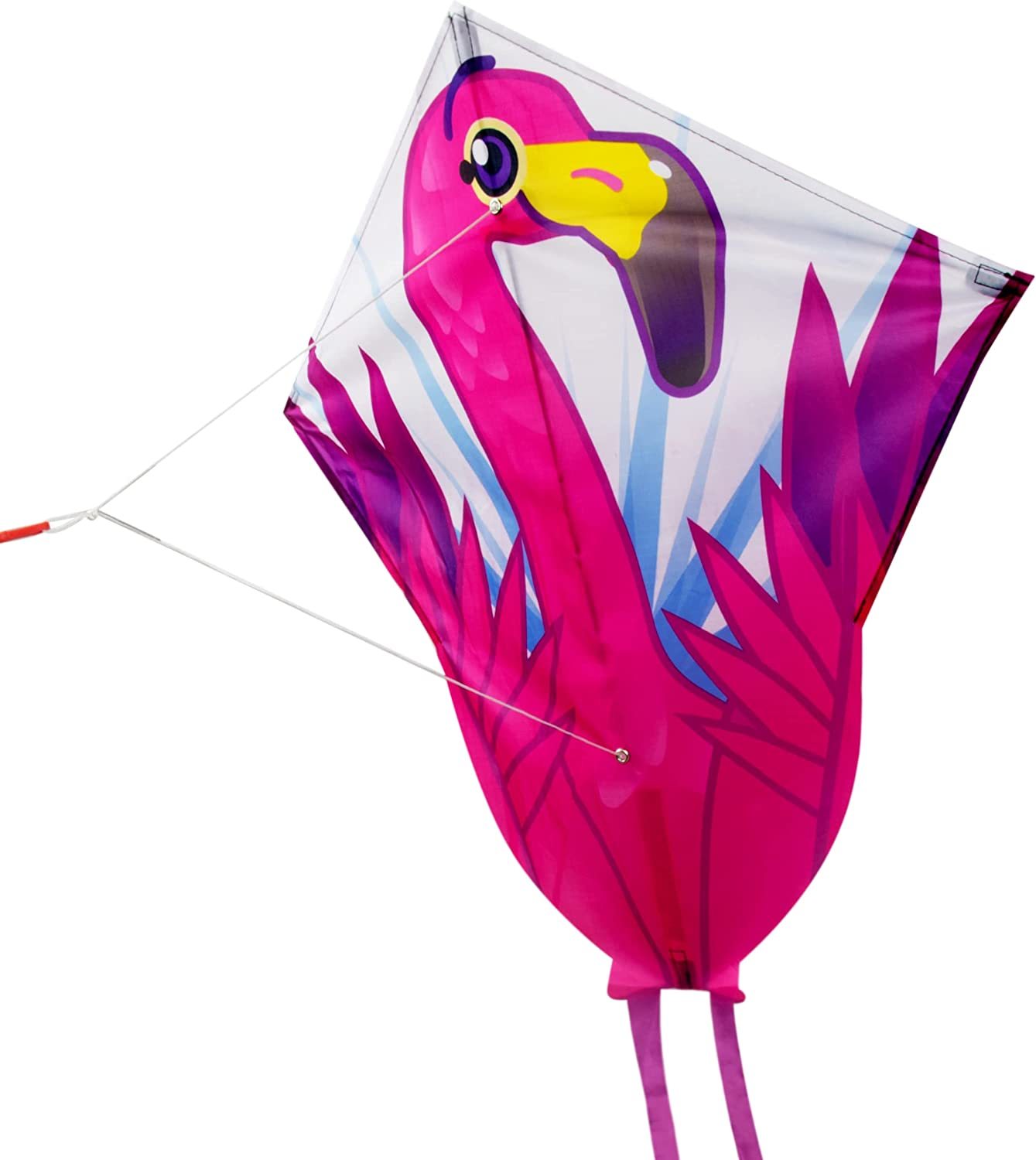 Buy Plastic Diamond Kite - Flamingo at Mighty Ape NZ