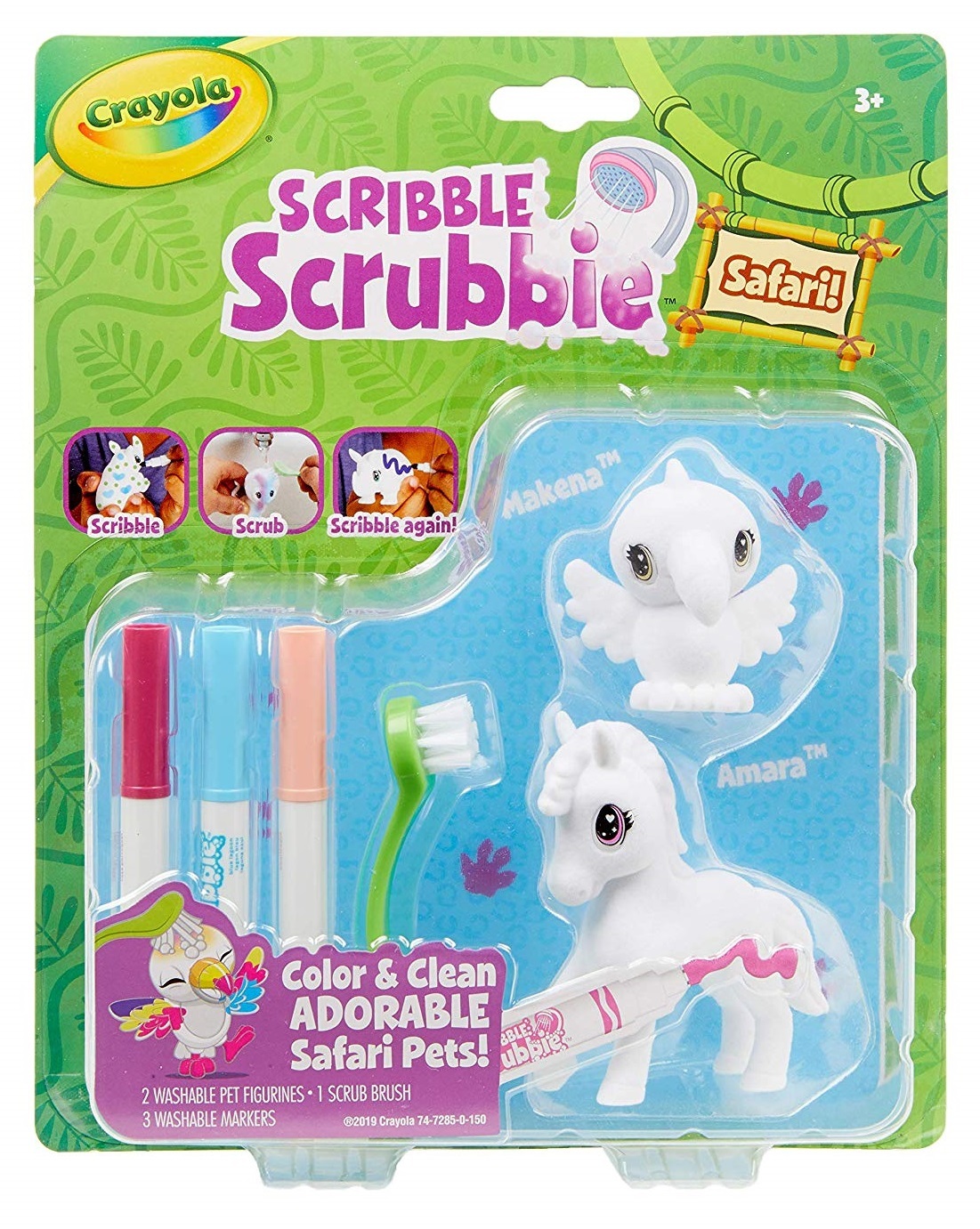 Buy Crayola: Scribble Scrubbies - Safari Pet Pack at Mighty Ape NZ