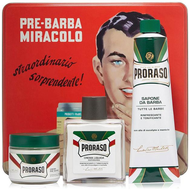Buy Proraso: 3 Piece Vintage Gift Box Green - Eucalyptus & Menthol at ...
