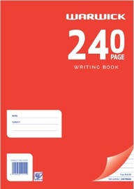 Buy Warwick 1B8 64lf 7mm Ruled A4 Punched Exercise Book at Mighty Ape NZ