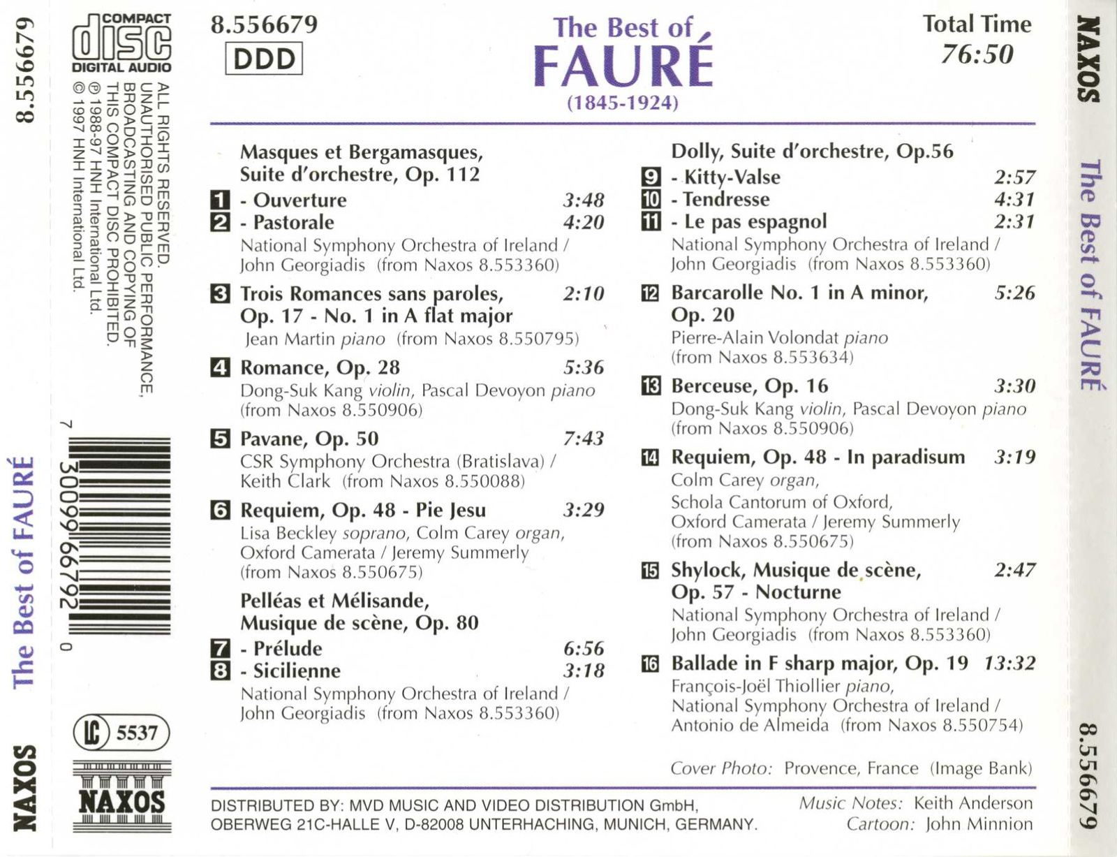 The Best of Faure | Gabriel Faure at Mighty Ape NZ