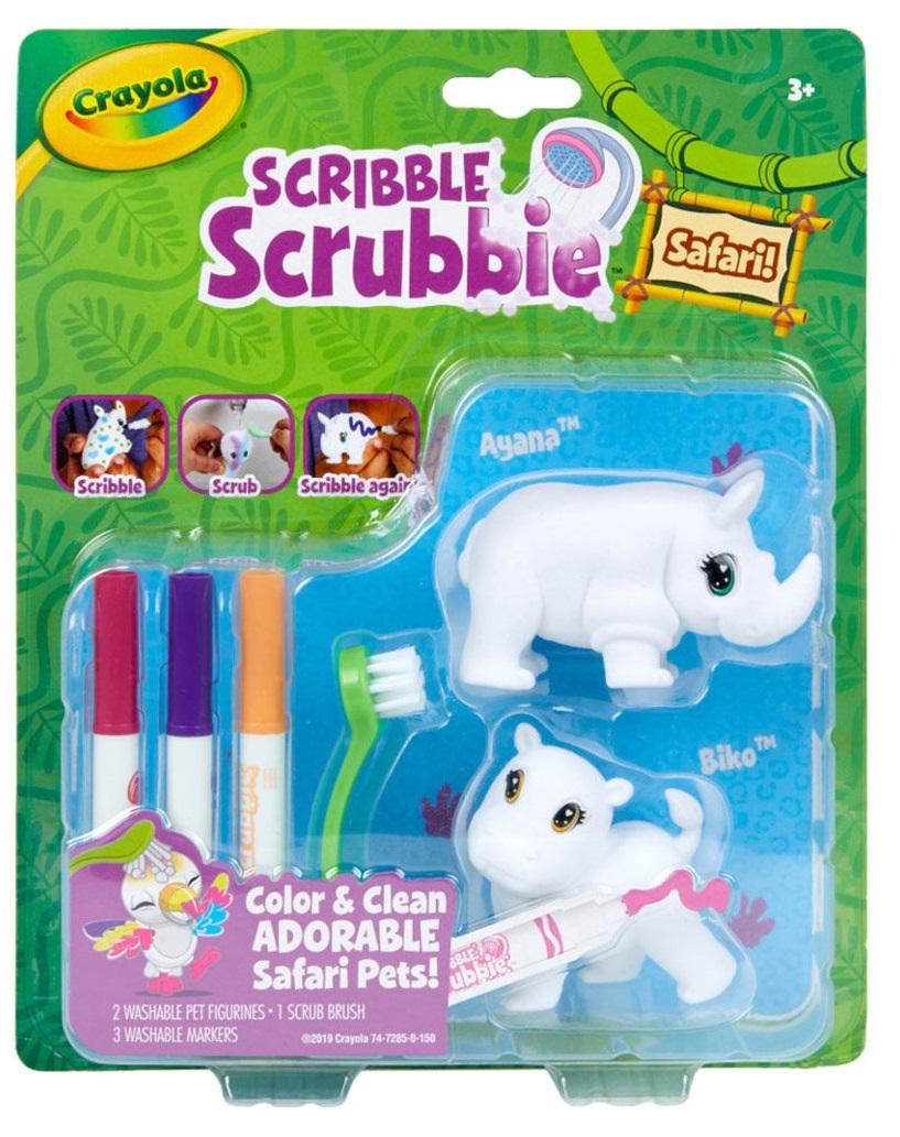 Buy Crayola: Scribble Scrubbies - Safari Pet Pack at Mighty Ape Australia