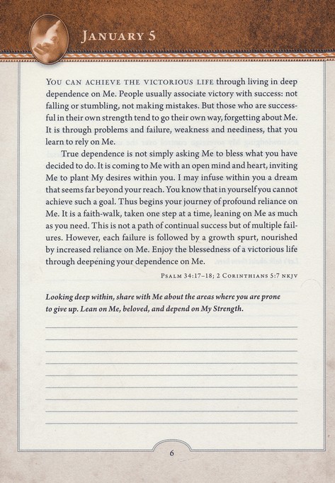Jesus Calling Devotional Journal: Enjoying Peace in His Presence (Large ...