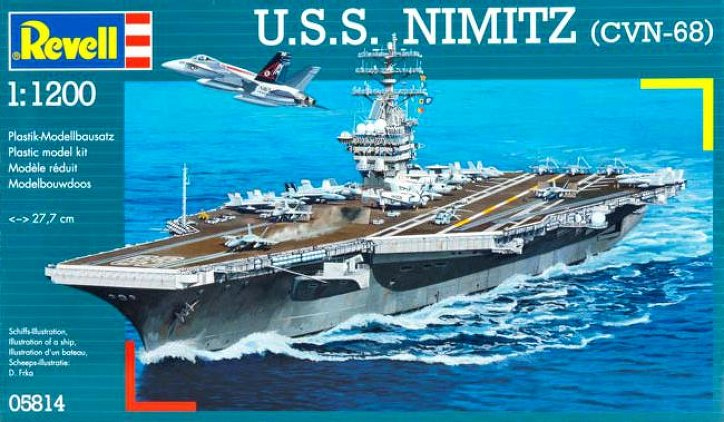 Revell USS Nimitz Aircraft Carrier 1/1200 Model Kit Images at Mighty Ape NZ