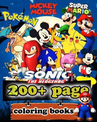 Super Mario, Sonic the hedgehog, Pokemon, mikey mouse coloring books ...