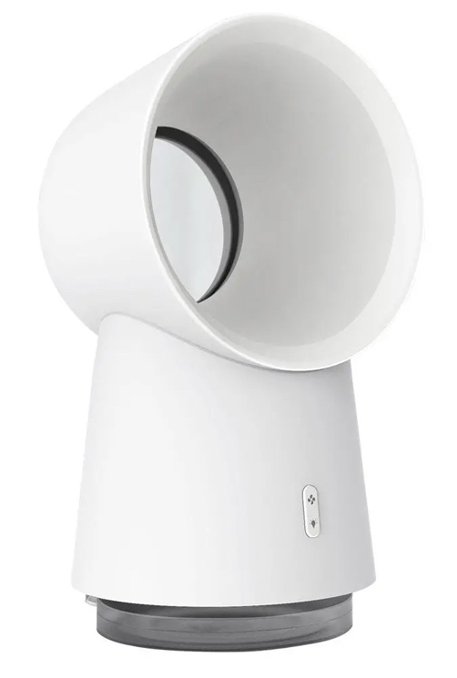 Bladeless Cooling Mini Desk Fan with LED - White | at Mighty Ape NZ
