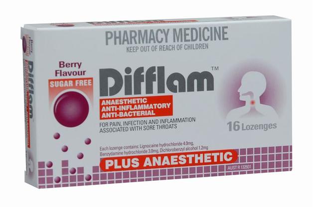 Buy Difflam Plus Anaesthetic Lozenges - Berry (16's) at Mighty Ape NZ