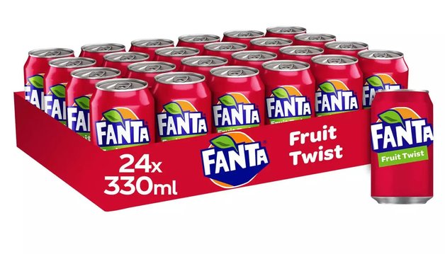 Fanta Fruit Twist - 330ml (24 Pack) | at Mighty Ape NZ