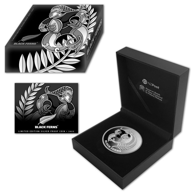 Black Ferns - Silver Proof Coin | at Mighty Ape NZ