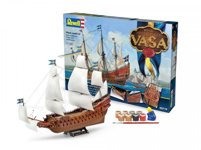 1/150 Royal Swedish Warship "Vasa"- Model Kit | at Mighty Ape NZ