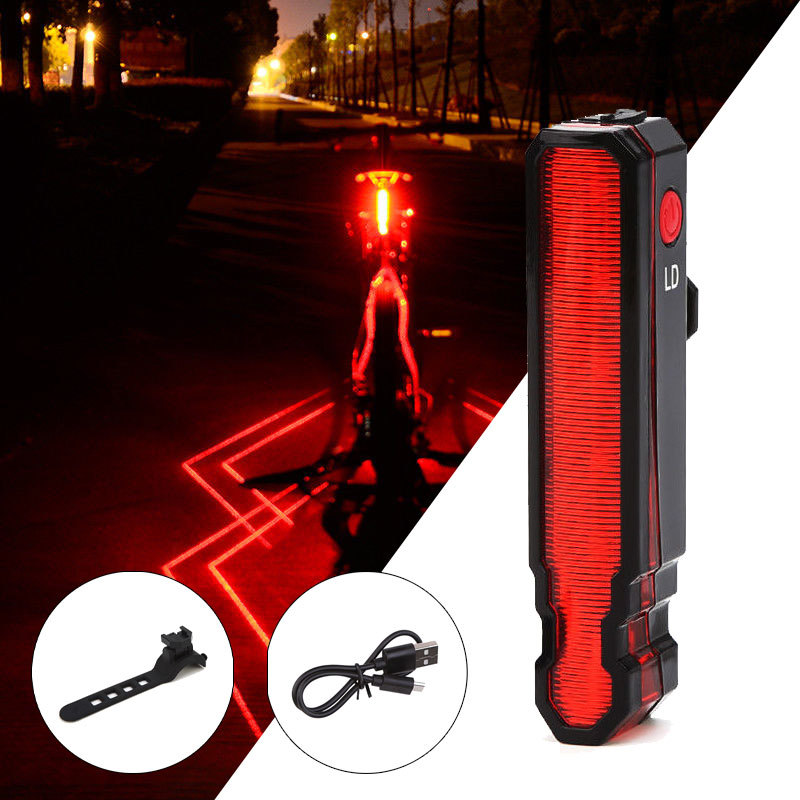 Buy Rechargeable USB Bicycle Laser Tail Light at Mighty Ape NZ