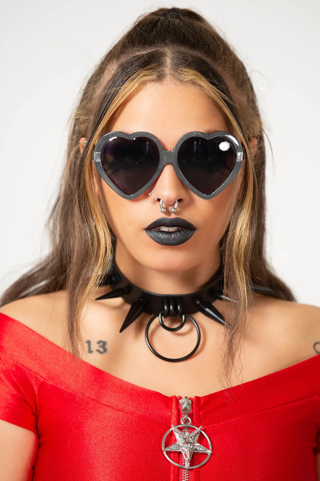 Killstar: Disco Enfer Sunglasses [Black] | Women's | at Mighty Ape NZ