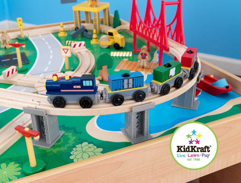 Buy KidKraft - Waterfall Mountain Train Set & Table at Mighty Ape NZ