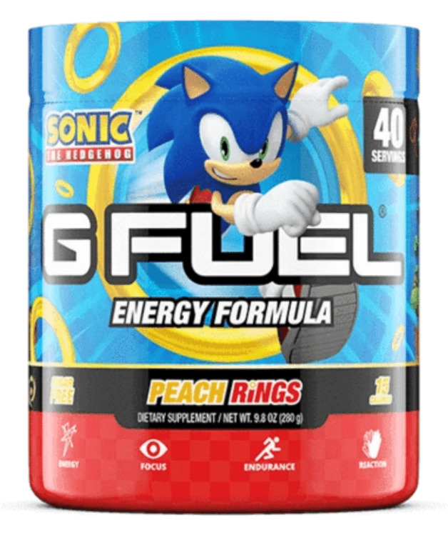 Buy G Fuel Energy Formula - Sonic Peach Rings (40 Servings) at Mighty ...
