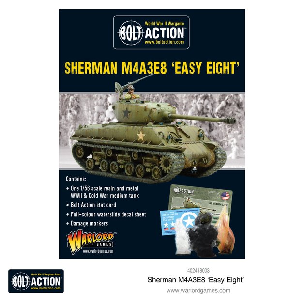 Bolt Action: Sherman M4A3E8 'Easy Eight' | at Mighty Ape NZ