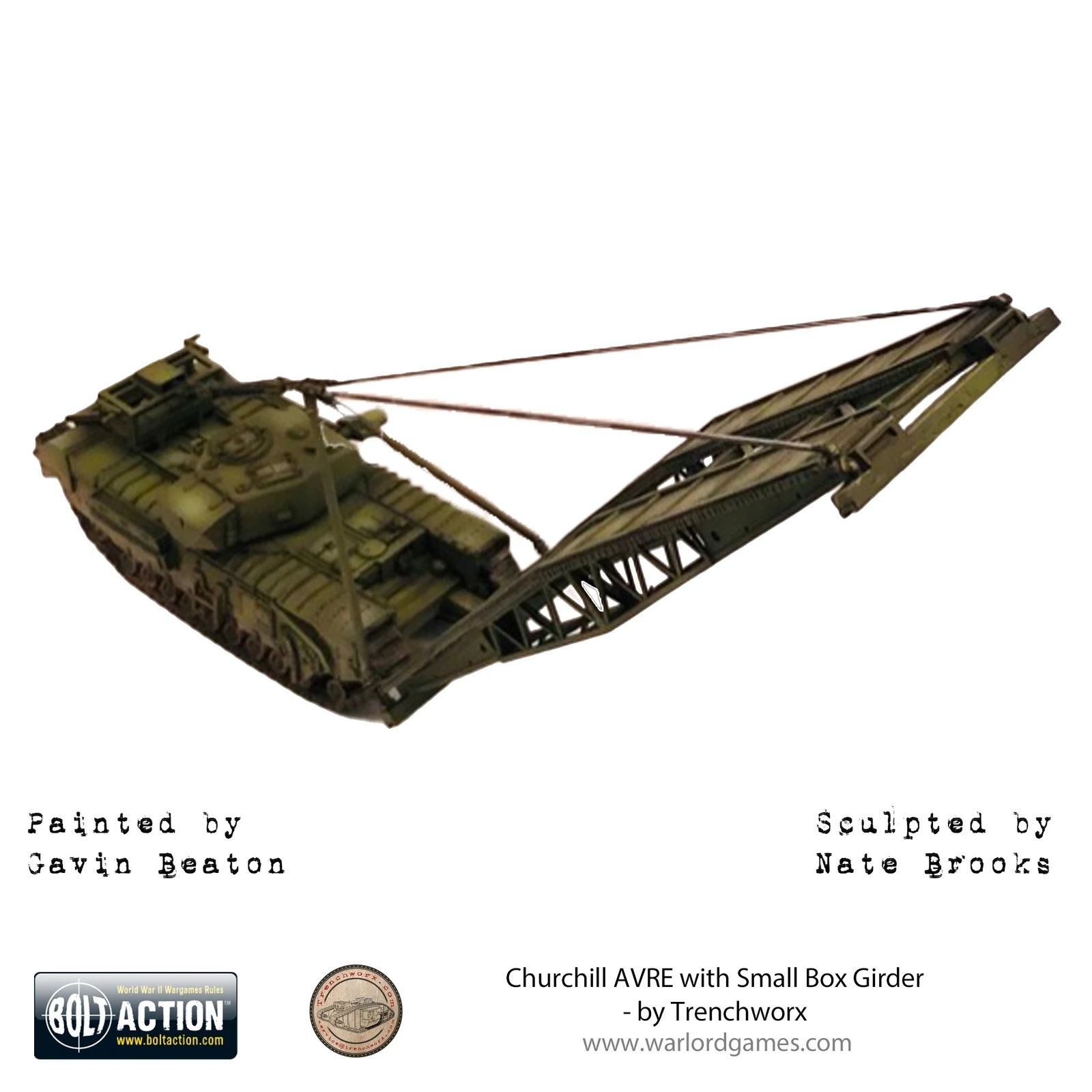 Bolt Action: Churchill AVRE with Small Girder Bridge | at Mighty Ape NZ