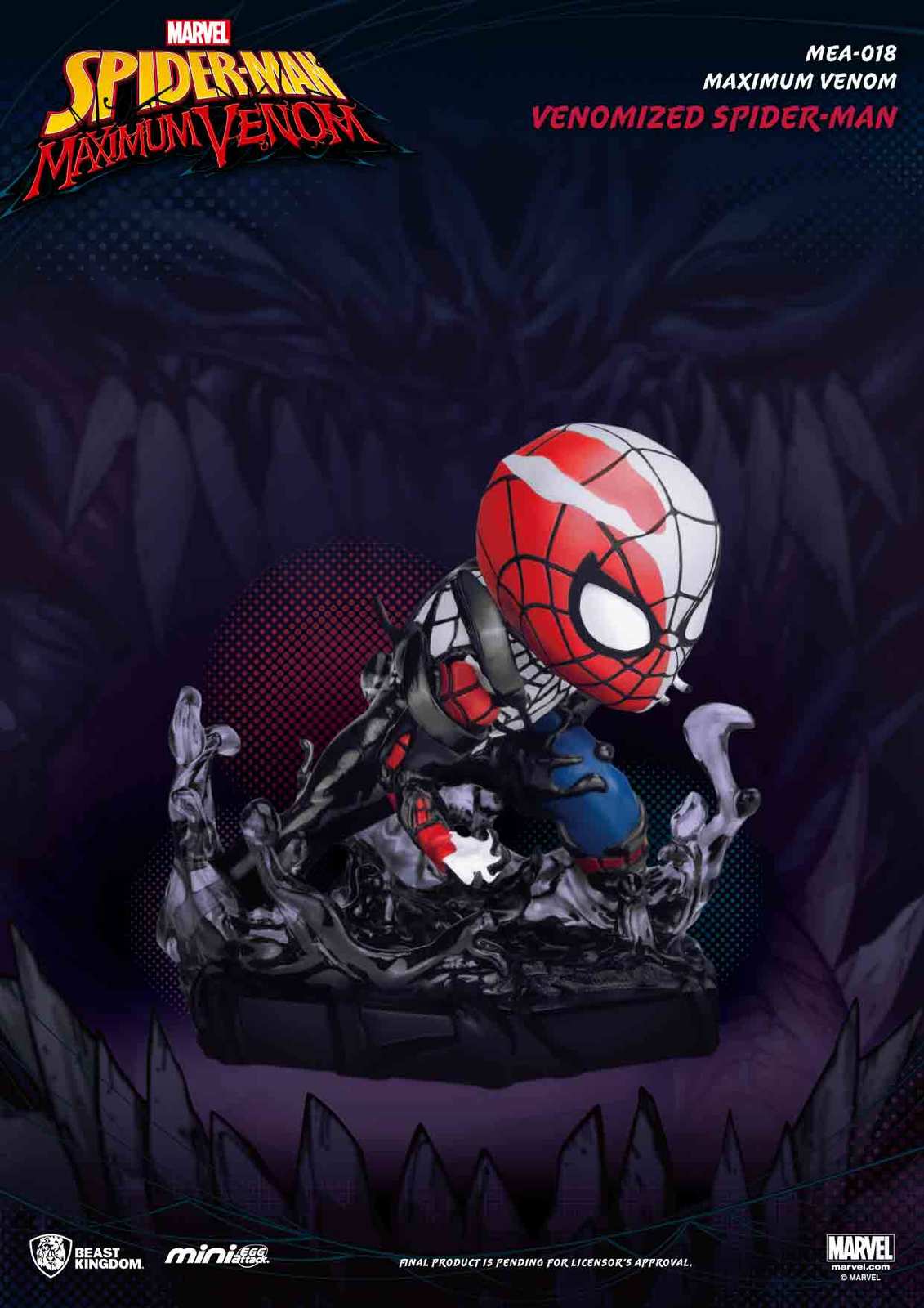 Venomized Spider-Man - 5" Mini-Figure | at Mighty Ape NZ