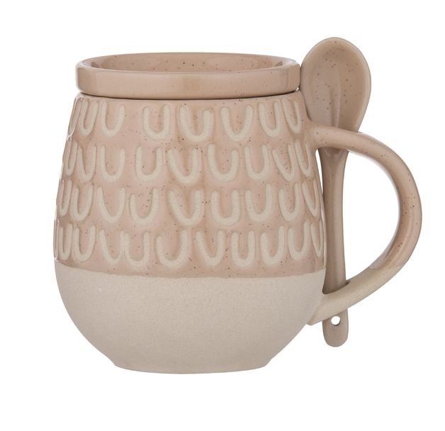 Davis & Waddell: Kitson Hug Mug Set - Nude/Natural (3pc) | at Mighty Ape NZ