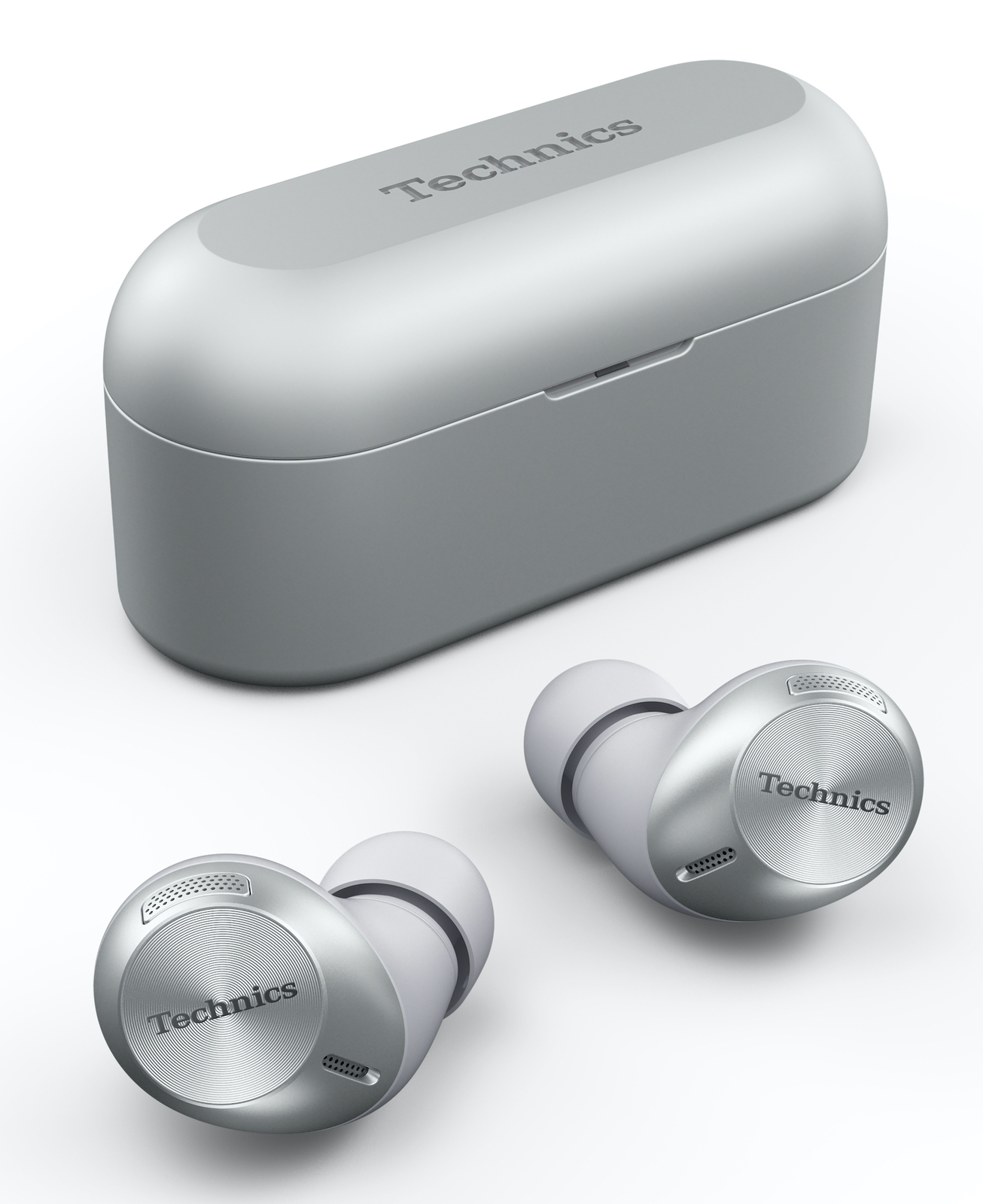 Technics True Wireless Earbuds With Bluetooth - Silver | at Mighty Ape NZ