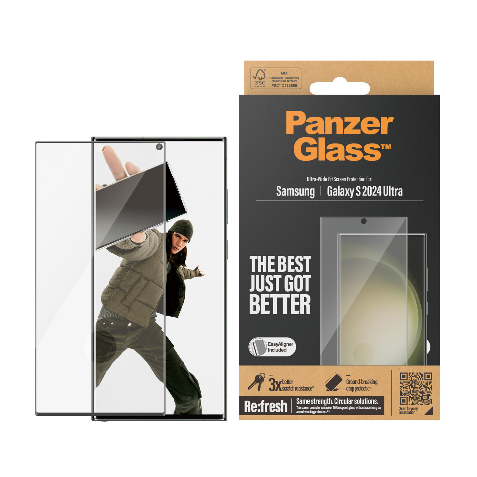 PanzerGlass Samsung GS24 Ultra Screen Protector | at Mighty Ape NZ