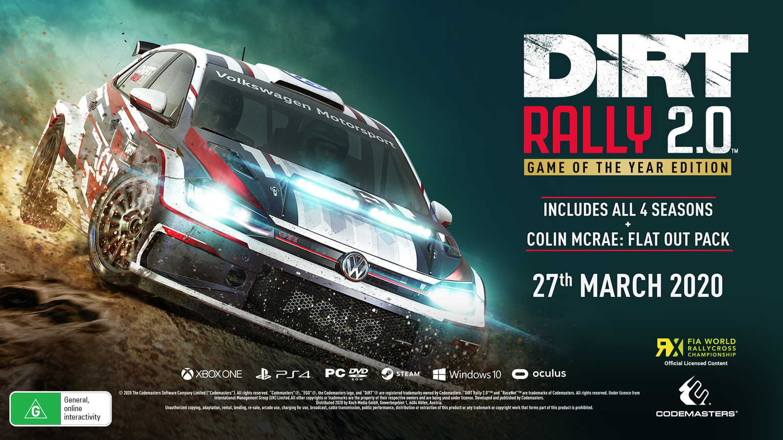 DiRT Rally 2.0 Game of the Year | Xbox One | Buy Now | at Mighty Ape NZ