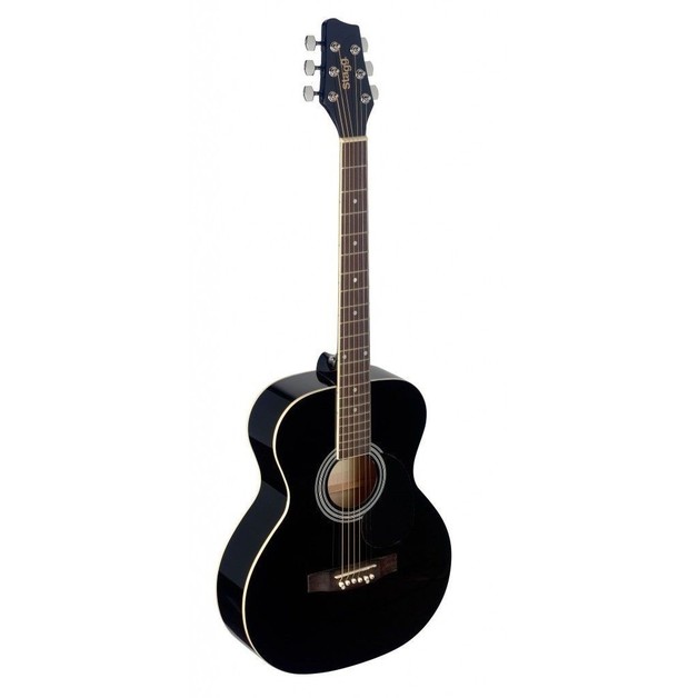 Stagg Grand Auditorium Acoustic Black | at Mighty Ape NZ