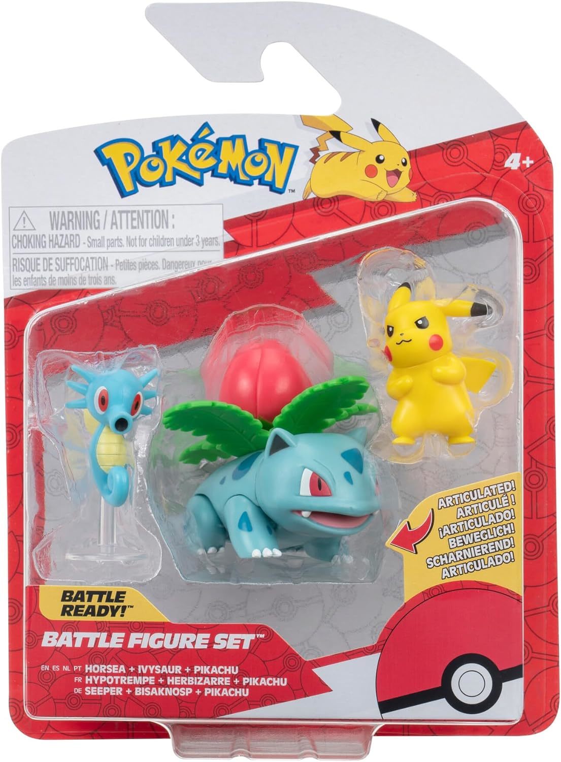 Buy Pokemon: Battle Figure Set - Horsea, Ivysaur, Pikachu at Mighty Ape NZ