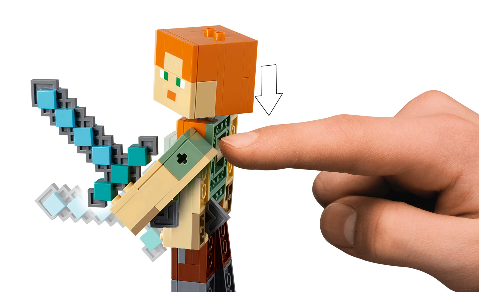 Buy LEGO Minecraft - Alex BigFig with Chicken at Mighty Ape NZ