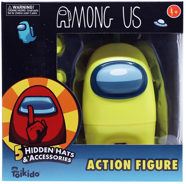 Buy Among Us: Crewmate - 17cm Action Figure (Yellow) at Mighty Ape NZ