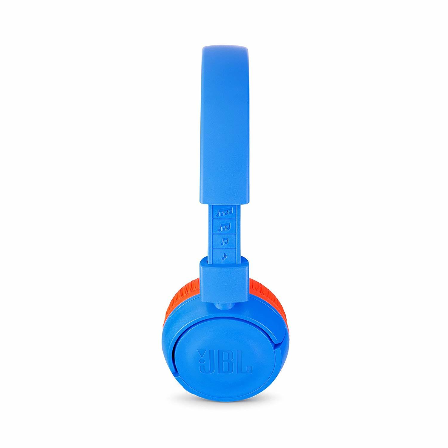 JBL JR300 Kids Bluetooth Headphones - Blue/Orange | at Mighty Ape Australia