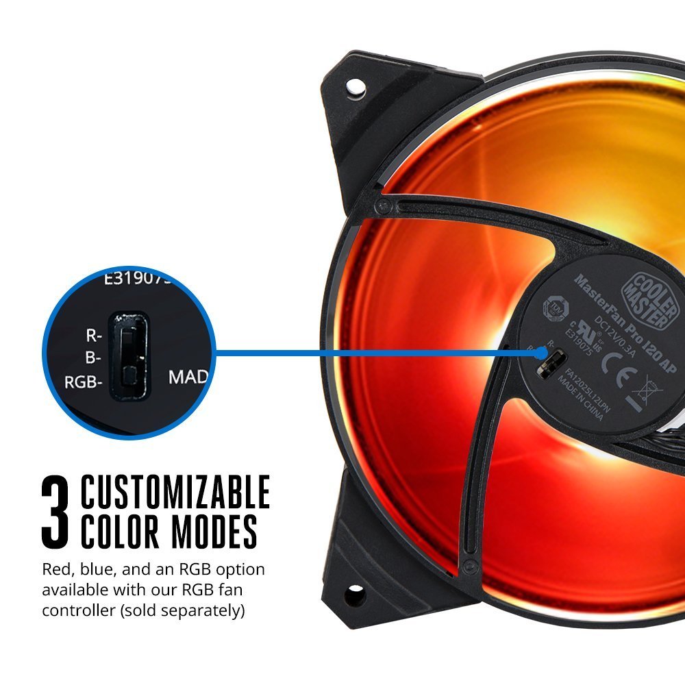 Cooler Master MasterFan Pro RGB Cooling Fan 120mm | at Mighty Ape NZ