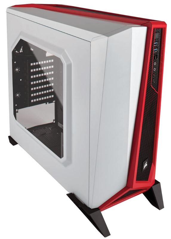 Corsair Carbide SPEC-ALPHA Mid-Tower Gaming Case — White/Red | at ...