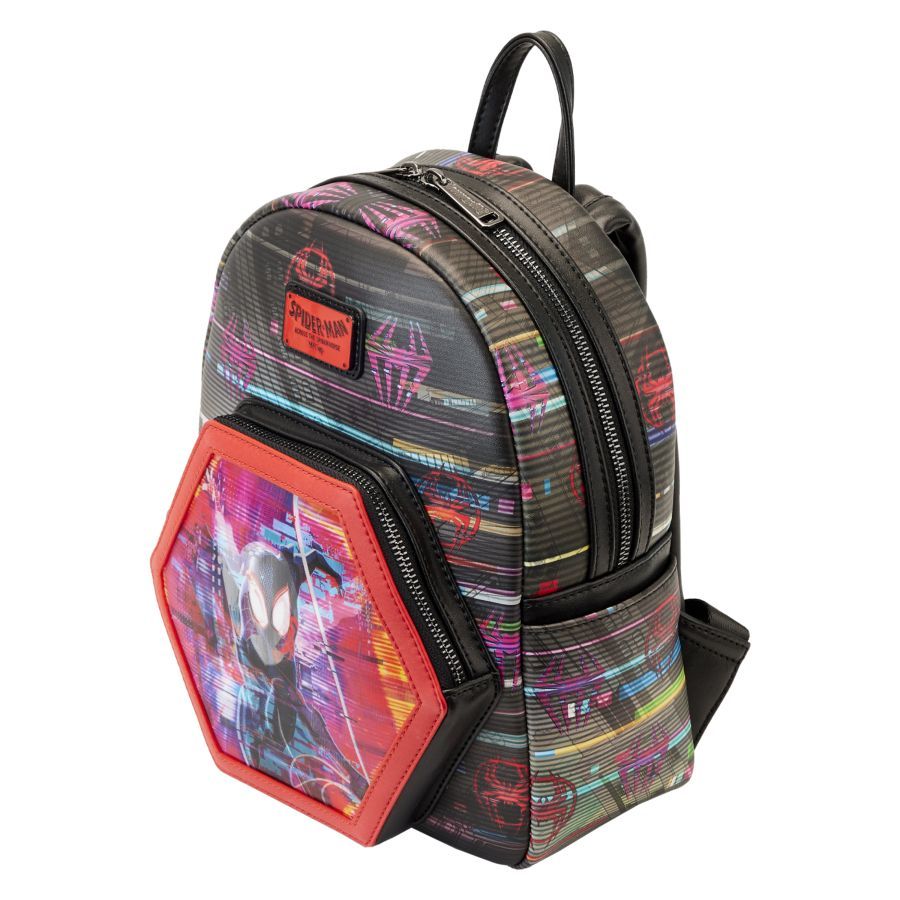 Loungefly: Spider-Man Across the Spider-Verse Lenticular Mini Backpack ...