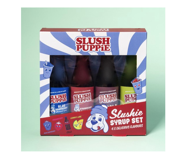 Fizz Creations: Slush Puppie – 4 Pack Syrups Blue Raspberry, Strawberry ...