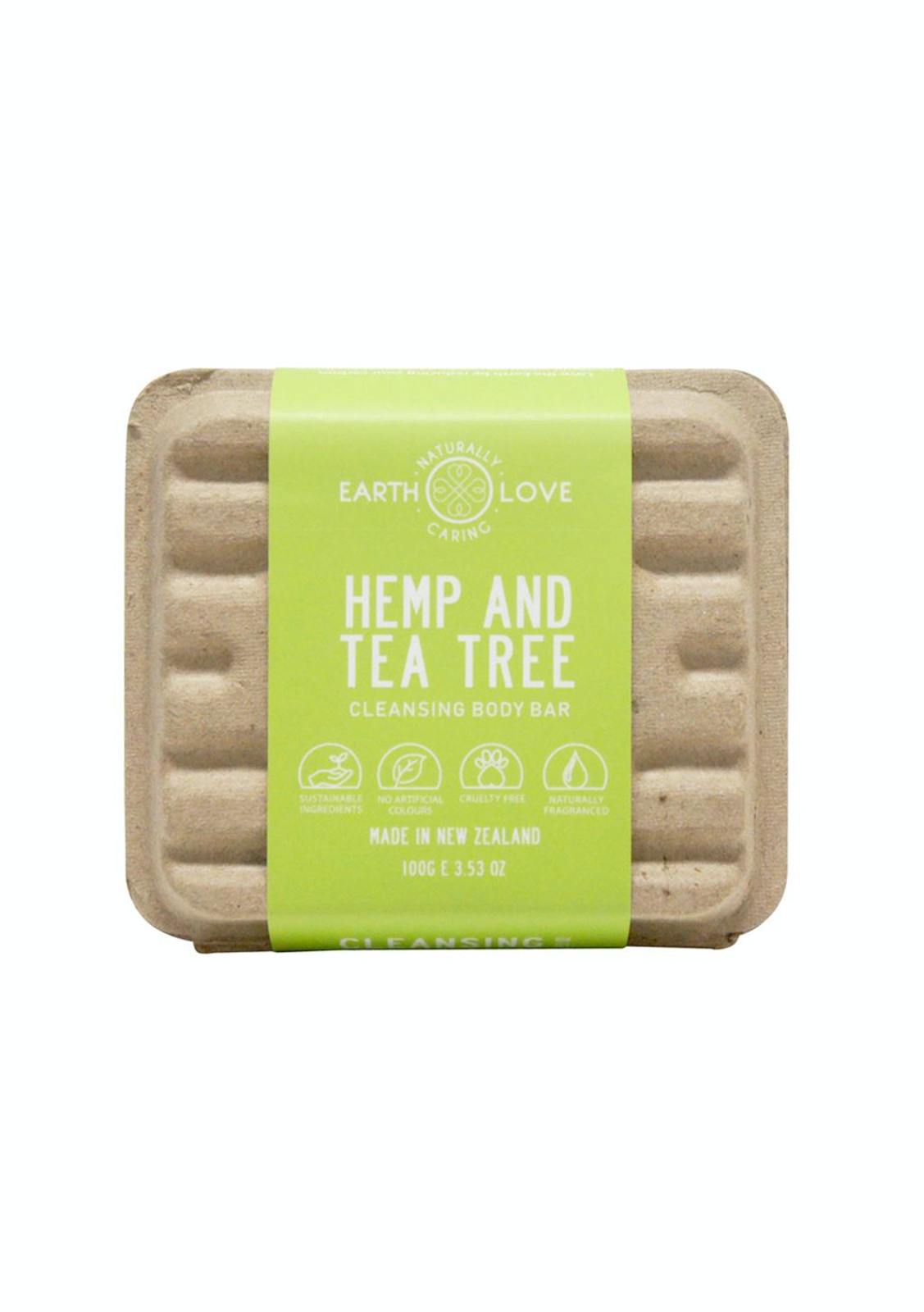 Buy Earth Love: Body Wash Bar - Hemp & Tea Tree at Mighty Ape NZ