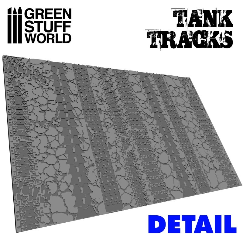 Texture Rolling Pin - Tank Tracks | at Mighty Ape Australia