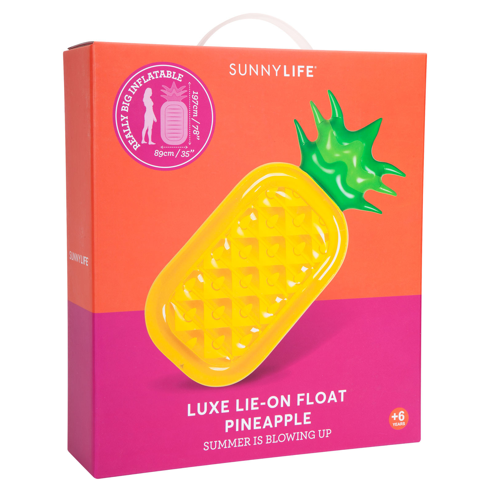 Sunnylife Lie-On Float - Pineapple | at Mighty Ape NZ
