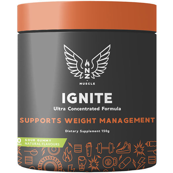 Buy NZ Muscle Ignite Powder - Sour Gummy at Mighty Ape NZ