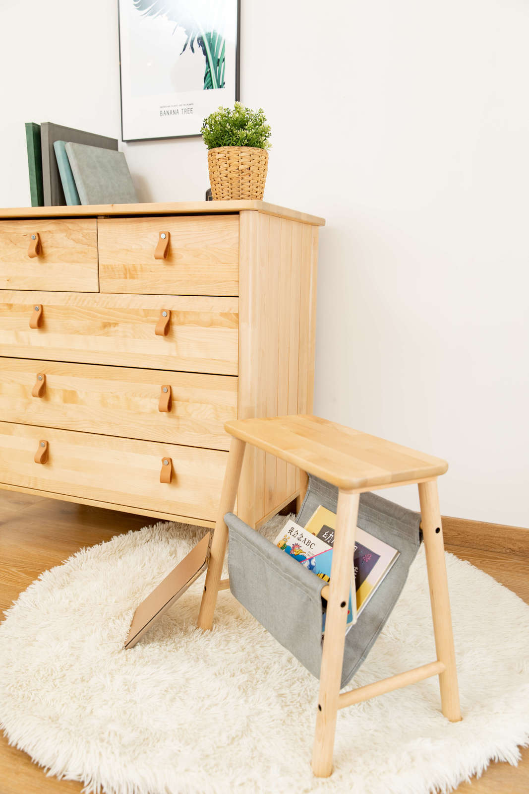 Buy Solid Birch Wood Storage Stool at Mighty Ape NZ