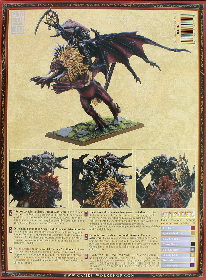 Warhammer Chaos Lord on Manticore | at Mighty Ape NZ