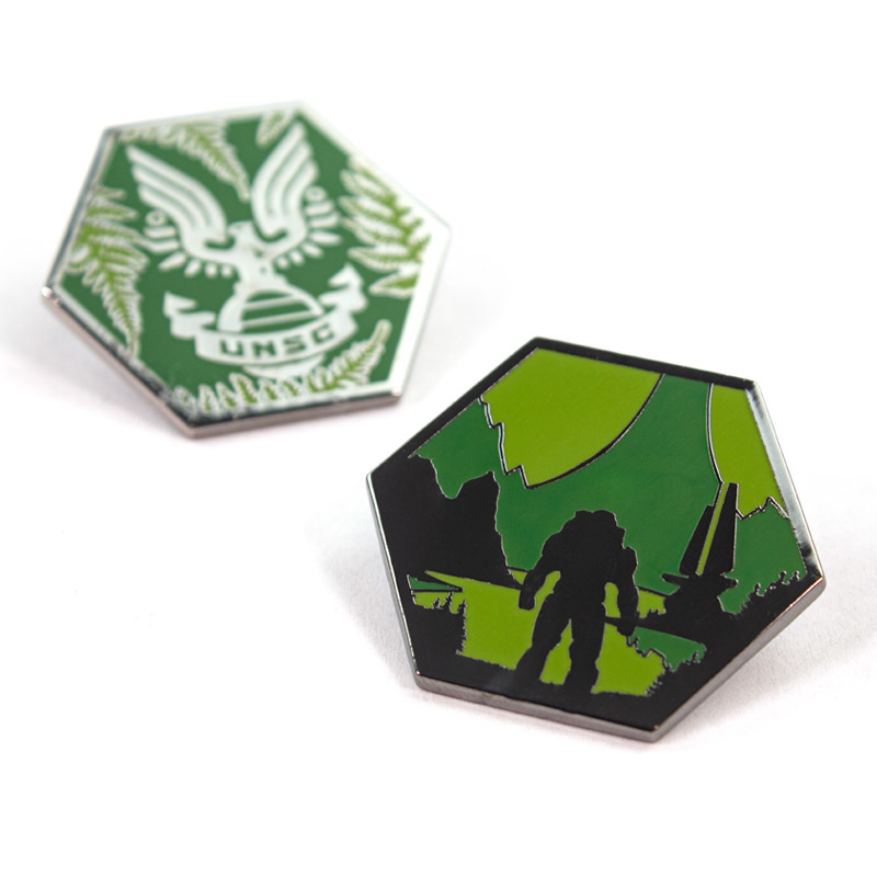 UNSC Logo & Master Chief - Pin Badge Set | at Mighty Ape NZ