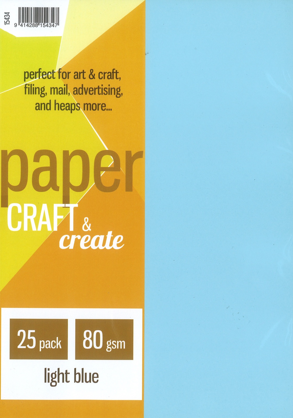 Buy Craft & Create A4 80gsm Paper - Light Blue (25 Pack) at Mighty Ape NZ