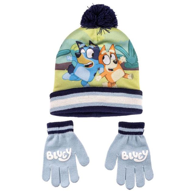 Bluey, Kids Winter Set - Hat & Gloves | at Mighty Ape NZ