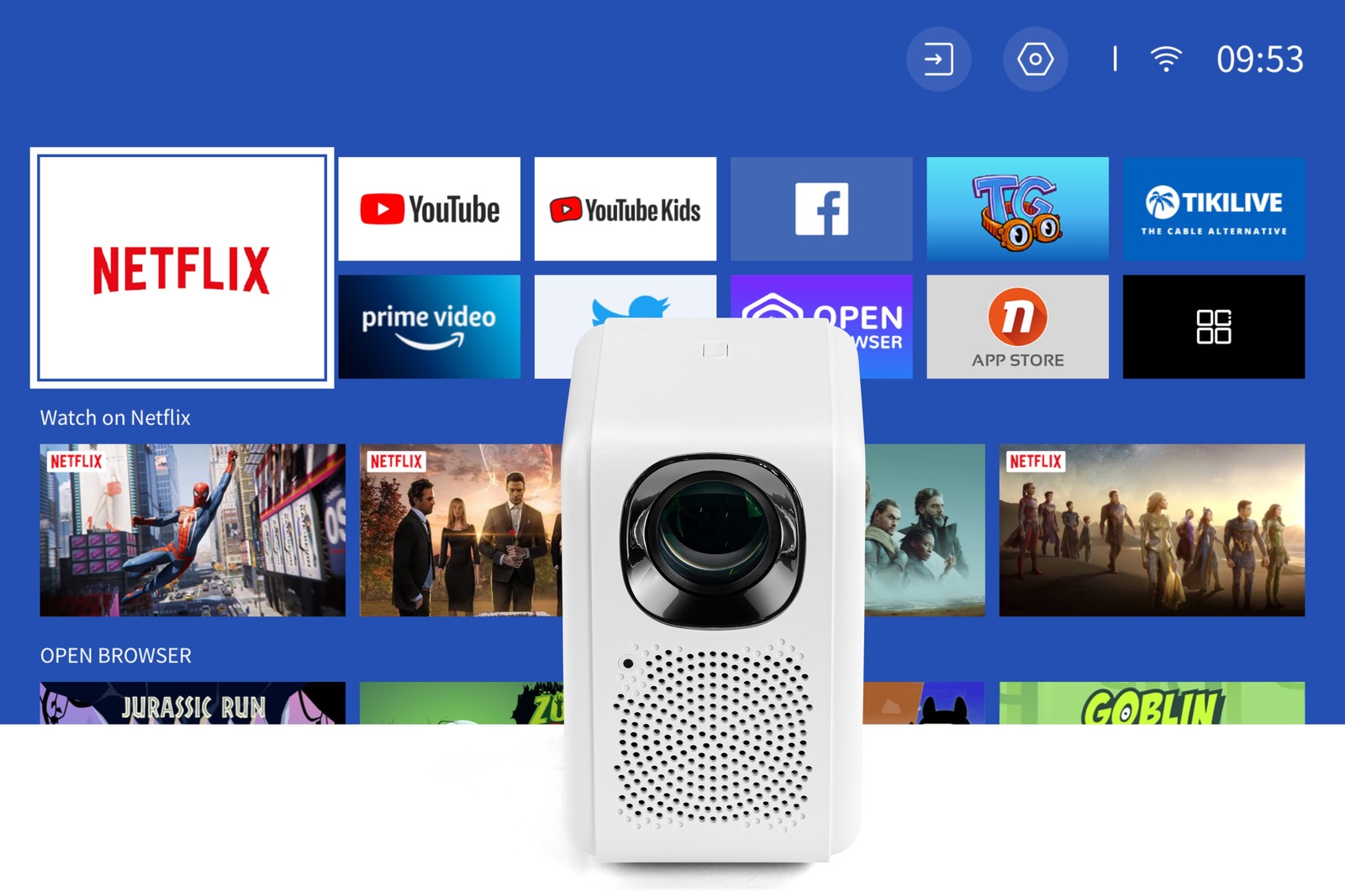 Kogan S3 Full HD Smart Projector | at Mighty Ape NZ