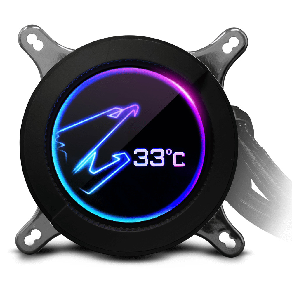 240mm Gigabyte AORUS LIQUID COOLER 240 AIO LED Liquid Cooler | at ...