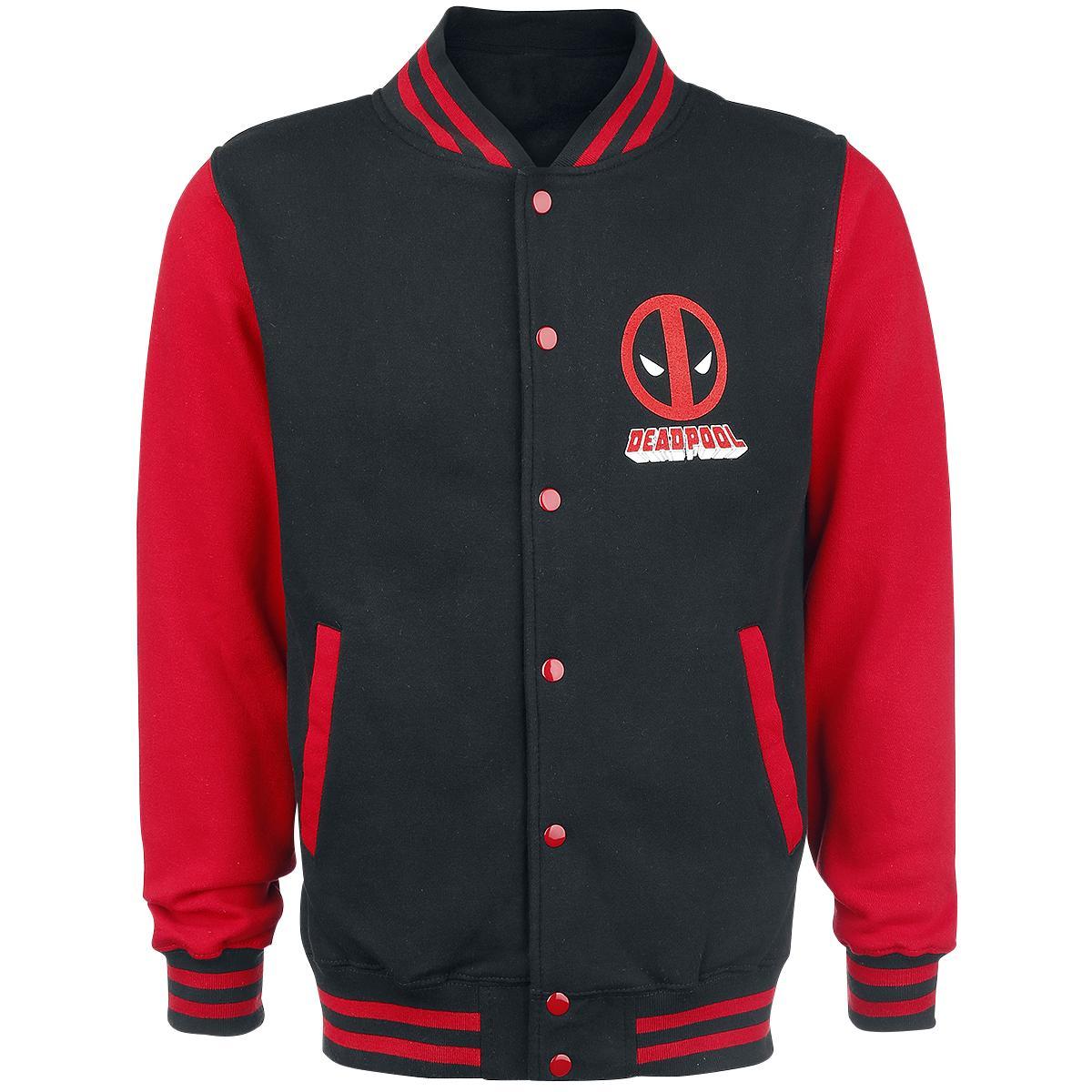 Marvel Comics Baseball Varsity Jacket - Deadpool (X-Large) | Men's | at ...