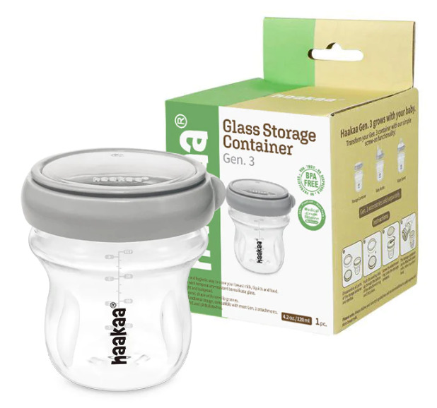 Buy Glass Bottle Storage Container - Grey at Mighty Ape NZ