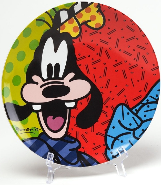 Romero Britto - Goofy Plate | at Mighty Ape NZ