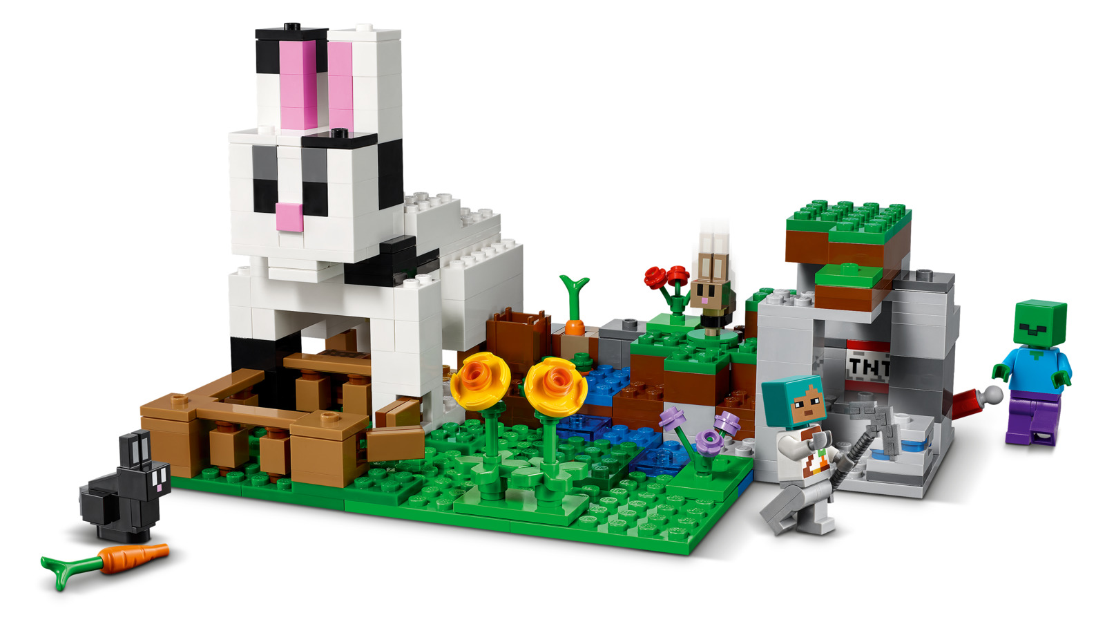 Buy LEGO Minecraft - The Rabbit Ranch at Mighty Ape NZ