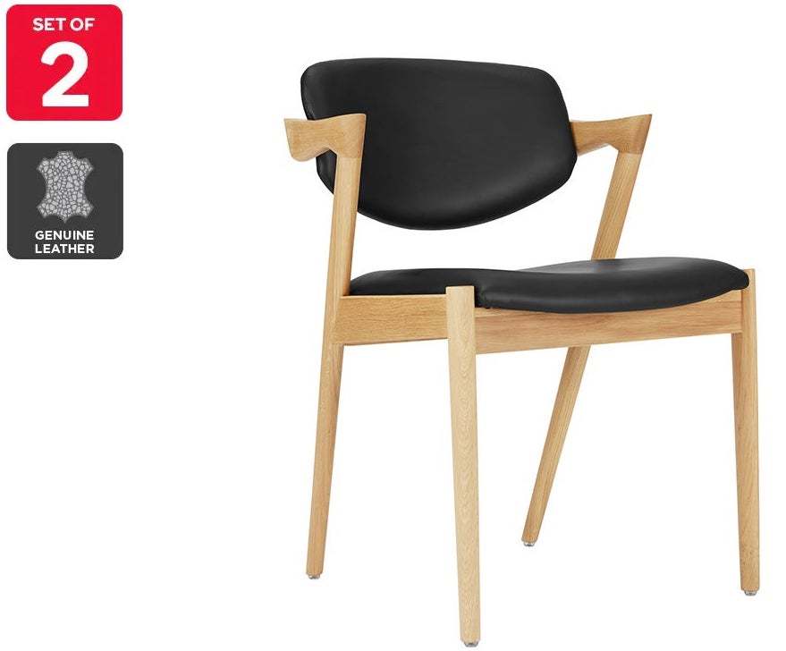 Buy Matt Blatt: Replica Kai Chair - Black/Oak at Mighty Ape NZ